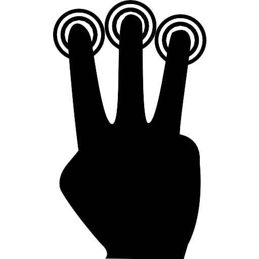 Three Fingered Hand Vector SVG Icon - PNG Repo Free PNG Icons
