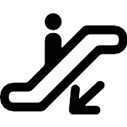 Mechanical Stairs Going Down Vector SVG Icon - PNG Repo Free PNG Icons