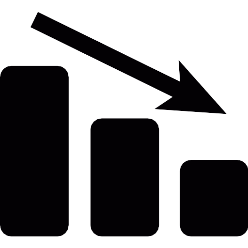 Negative Statistics Graph Vector SVG Icon - PNG Repo Free PNG Icons