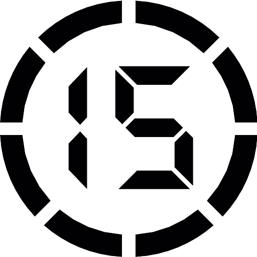 Digital Number 15 Vector SVG Icon - PNG Repo Free PNG Icons