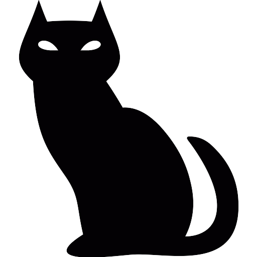 Black Evil Cat Vector SVG Icon - PNG Repo Free PNG Icons