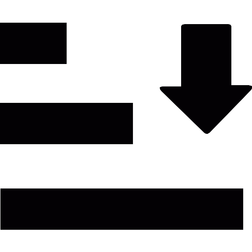 Top Down Sorting Vector SVG Icon - PNG Repo Free PNG Icons