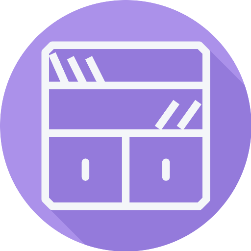Bookshelf Bookcase Vector SVG Icon - PNG Repo Free PNG Icons