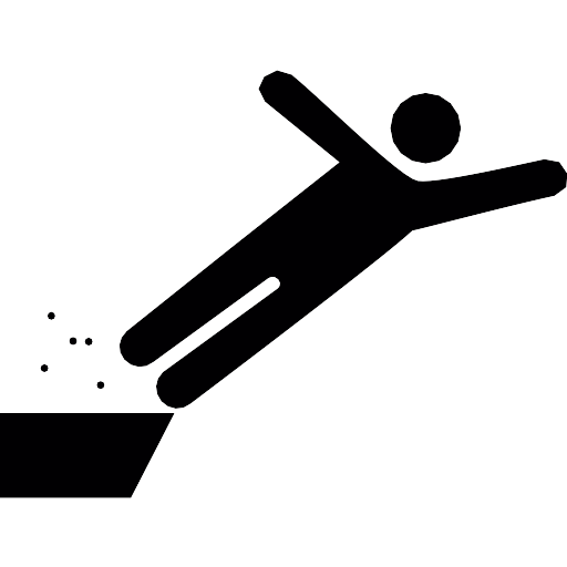 Man Falling Off A Precipice Vector SVG Icon - PNG Repo Free PNG Icons