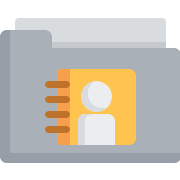 Folder Contact Vector SVG Icon - PNG Repo Free PNG Icons