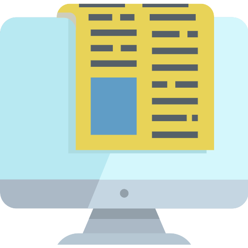 Monitor Newspaper Vector SVG Icon - PNG Repo Free PNG Icons