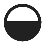 Circle Half Fill Vector SVG Icon - PNG Repo Free PNG Icons