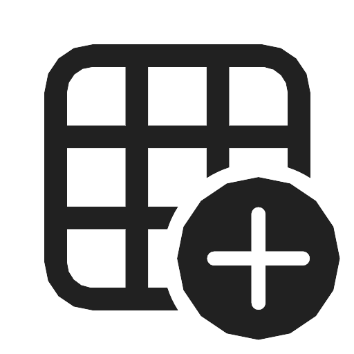 Table Add Vector SVG Icon - PNG Repo Free PNG Icons