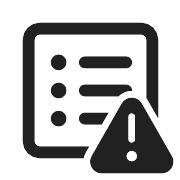 Text Bullet List Square Warning Vector SVG Icon - PNG Repo Free PNG Icons