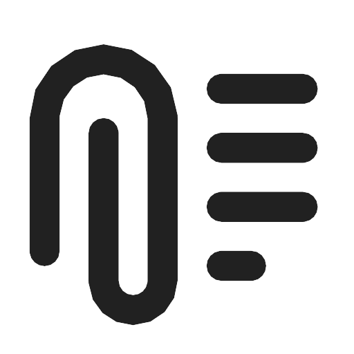 Attach With Text Vector SVG Icon - PNG Repo Free PNG Icons