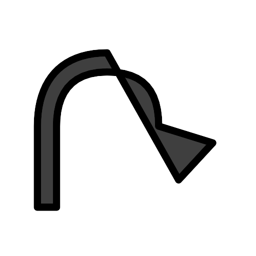 Anticlockwise Triangle Headed Top U Shaped Arrow Vector SVG Icon - PNG ...