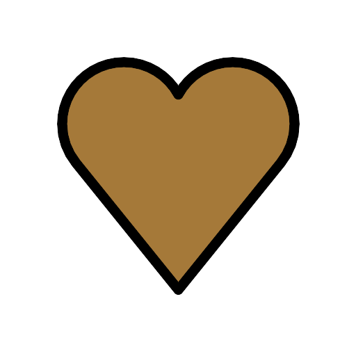 Brown Heart Vector SVG Icon - PNG Repo Free PNG Icons