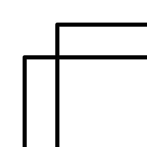 Overlapping White Squares Vector SVG Icon - PNG Repo Free PNG Icons