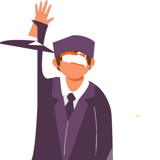 Graduation Student Hand Raised Vector SVG Icon - PNG Repo Free PNG Icons