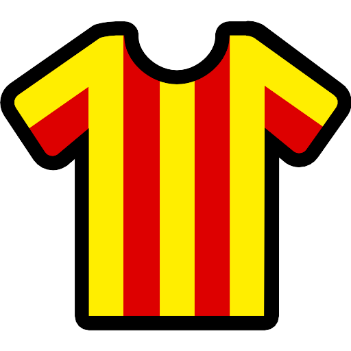 Stripes Yellow Red Football Shirt Vector SVG Icon - PNG Repo Free PNG Icons