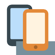 Two Smartphones Vector SVG Icon - PNG Repo Free PNG Icons