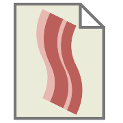 Text X Bacon Vector SVG Icon - PNG Repo Free PNG Icons