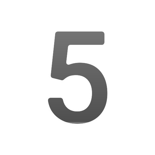 Digit Five Vector SVG Icon - PNG Repo Free PNG Icons