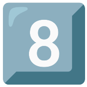 Keycap 8 Vector SVG Icon - PNG Repo Free PNG Icons