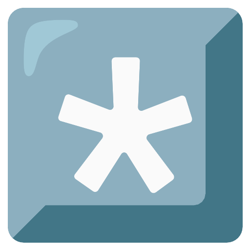 Keycap Asterisk Vector SVG Icon - PNG Repo Free PNG Icons