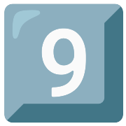 Keycap 9 Vector SVG Icon - PNG Repo Free PNG Icons
