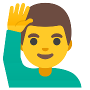 Man Raising Hand Vector SVG Icon - PNG Repo Free PNG Icons