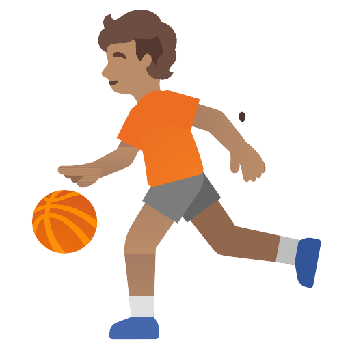 Person Bouncing Ball Medium Skin Tone Vector SVG Icon - PNG Repo Free ...