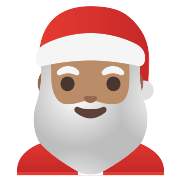 Santa Claus Medium Skin Tone Vector SVG Icon - PNG Repo Free PNG Icons