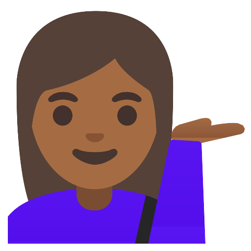 Woman Tipping Hand Medium Dark Skin Tone Vector Svg Icon Png Repo Free Png Icons