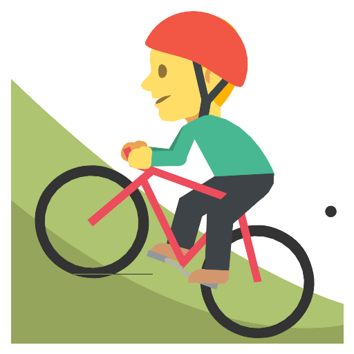 Person Mountain Biking Vector SVG Icon - PNG Repo Free PNG Icons