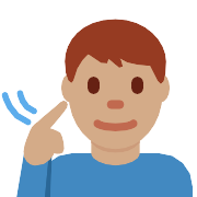 Deaf Man Medium Skin Tone Vector SVG Icon - PNG Repo Free PNG Icons