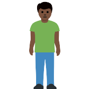 Man Standing Dark Skin Tone Vector SVG Icon - PNG Repo Free PNG Icons