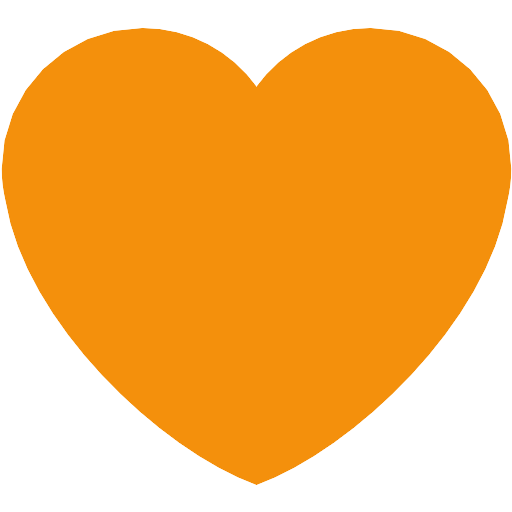 Orange Heart Vector SVG Icon - PNG Repo Free PNG Icons