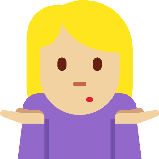 Woman Shrugging Medium Light Skin Tone Vector SVG Icon - PNG Repo Free ...