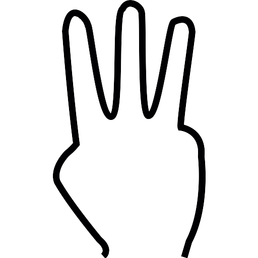 Three Fingers Vector SVG Icon - PNG Repo Free PNG Icons