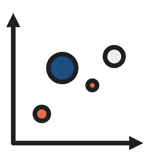 Scatterplot Sized Colored Vector SVG Icon - PNG Repo Free PNG Icons
