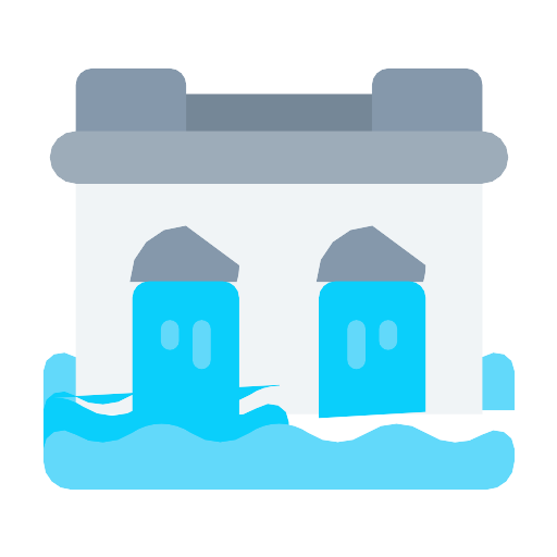 Barrage Dam Embankment Vector SVG Icon - PNG Repo Free PNG Icons