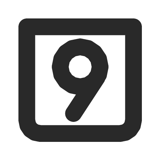 Number 9 Square Vector SVG Icon - PNG Repo Free PNG Icons