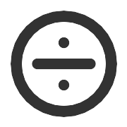 Divide Circle Vector SVG Icon - PNG Repo Free PNG Icons