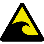 Warning Tsunami Hazard Zone Vector SVG Icon - PNG Repo Free PNG Icons