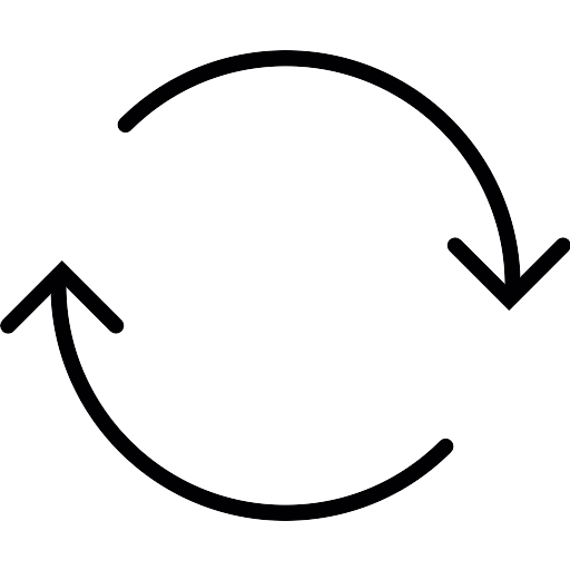 Two Thin Arrows Forming A Circle Vector SVG Icon - PNG Repo Free PNG Icons