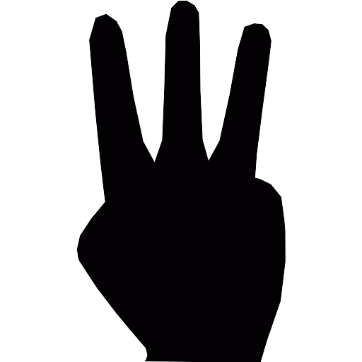 Three Fingers Vector SVG Icon - PNG Repo Free PNG Icons