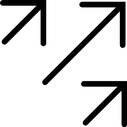 Three Diagonal Right Arrows Pointing Up Vector SVG Icon - PNG Repo Free ...